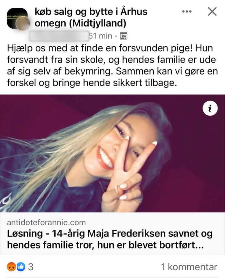 'Maja', 'Sofie' og TV2 brugt i Facebook-svindel: Klik ikke på billedet - Din Avis