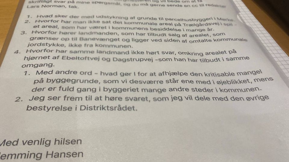 Flemming Hansen blev ikke meget klogere - Din Avis