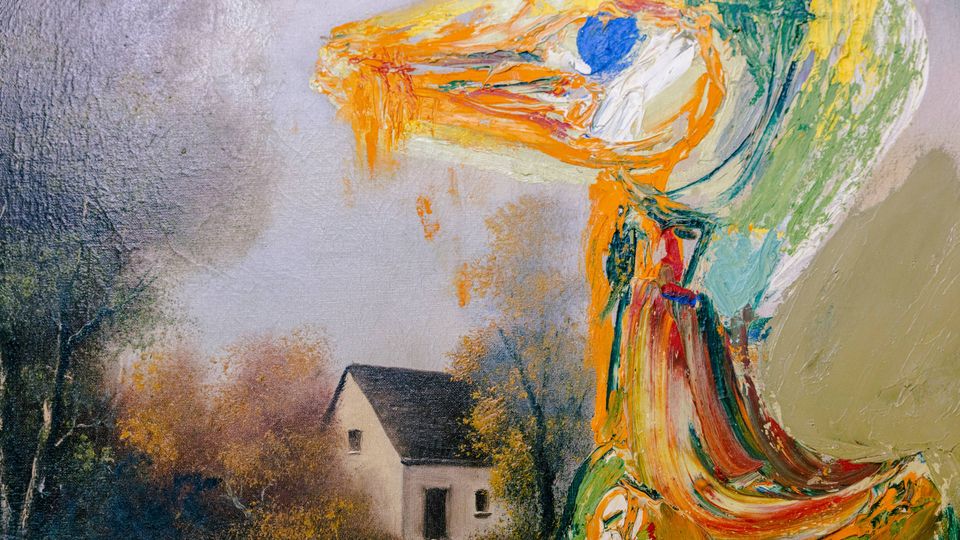 Smadrede berømt Jorn-maleri med kontaktlim: Nu skal Ibi-Pippi i retten ...