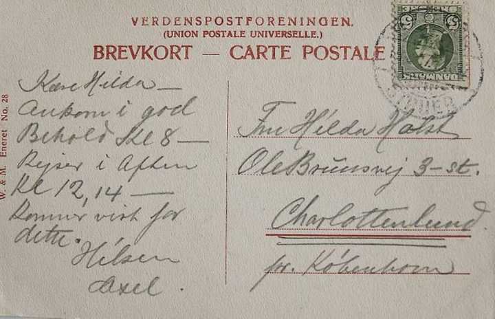 100 år gammelt postkort dumpede ind gennem brevsprækken - Din Avis