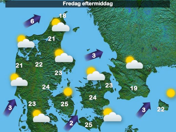 Godt vejr - og god weekend: Så varmt bliver det - Din Avis