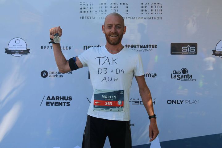 Morten fra Hjortshøj løber for at leve - Din Avis